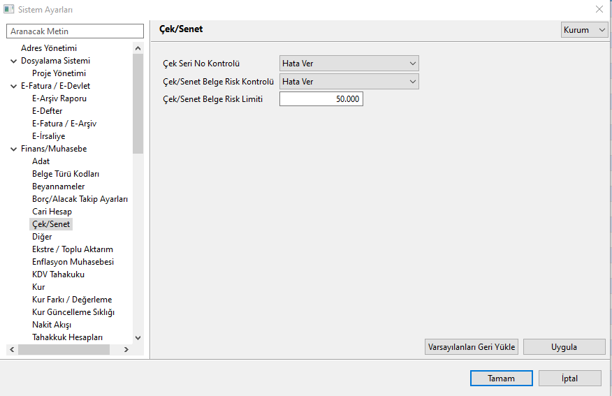 Orkestra Sürüm Karşılaştırma Formu